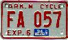 Motorcycle License Plate Collection